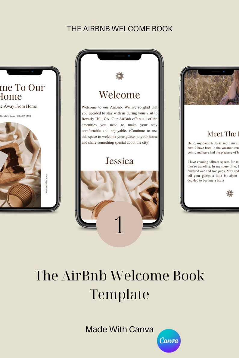 Airbnb Welcome Book Template | House Host Manual Guidebook Template ...