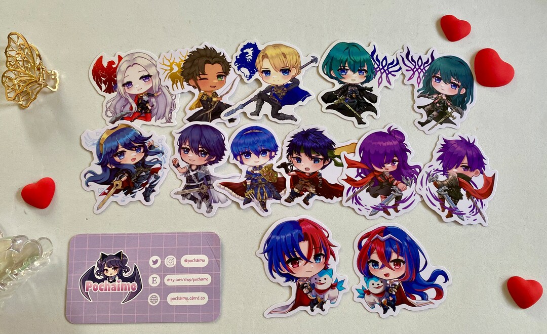 Fire Emblem Lords Stickers (~6 Cm, Vinyl) - Etsy