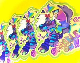 SPARKLE DOG Sticker - Etsy