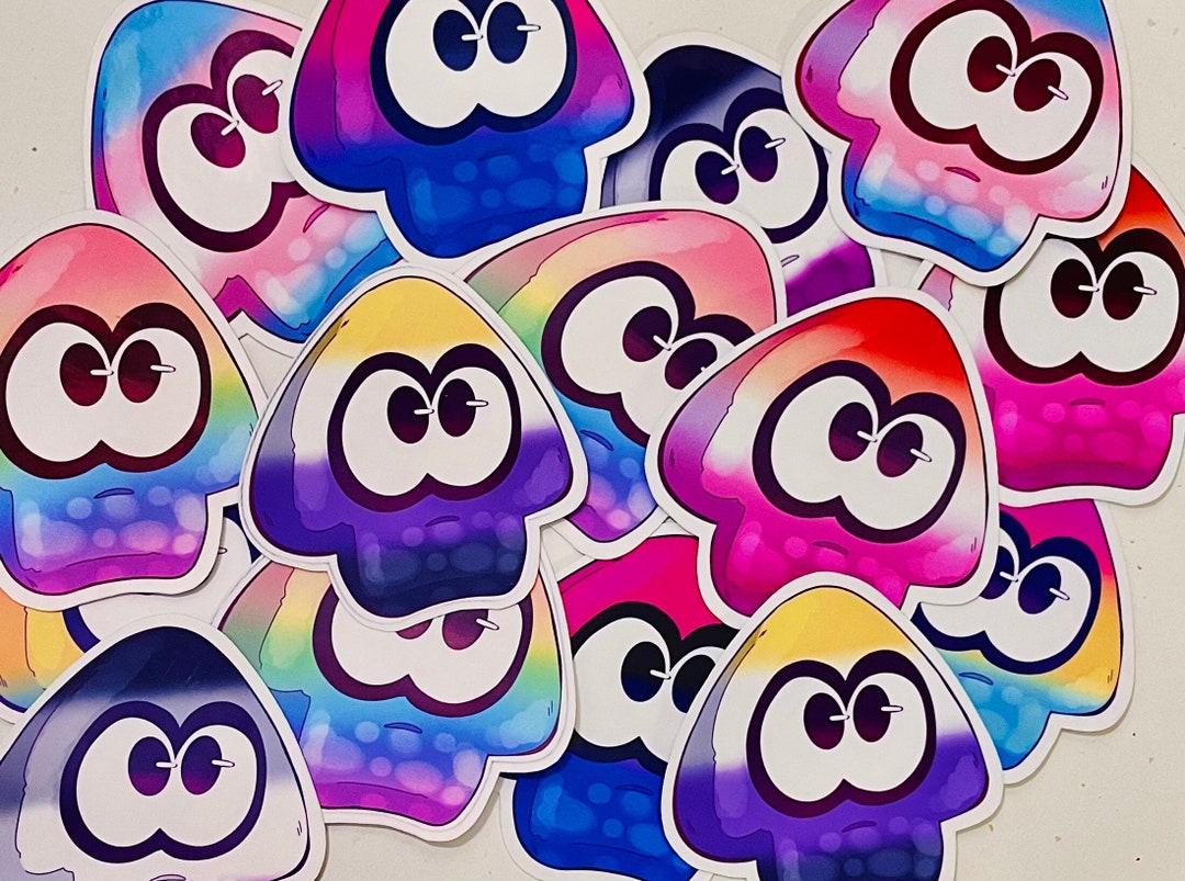 Splatoon Plush Pride Stickers - Etsy