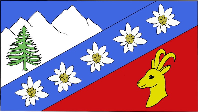 Chamonix France Coat of Arms Flag - Etsy