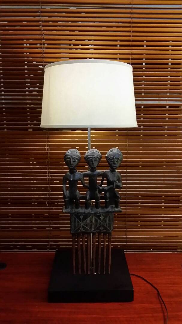 Handmade African Mask Themed Table Lamps - Etsy