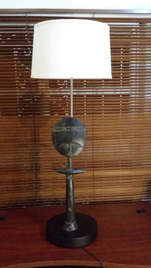 Handmade African Mask Themed Table Lamps - Etsy