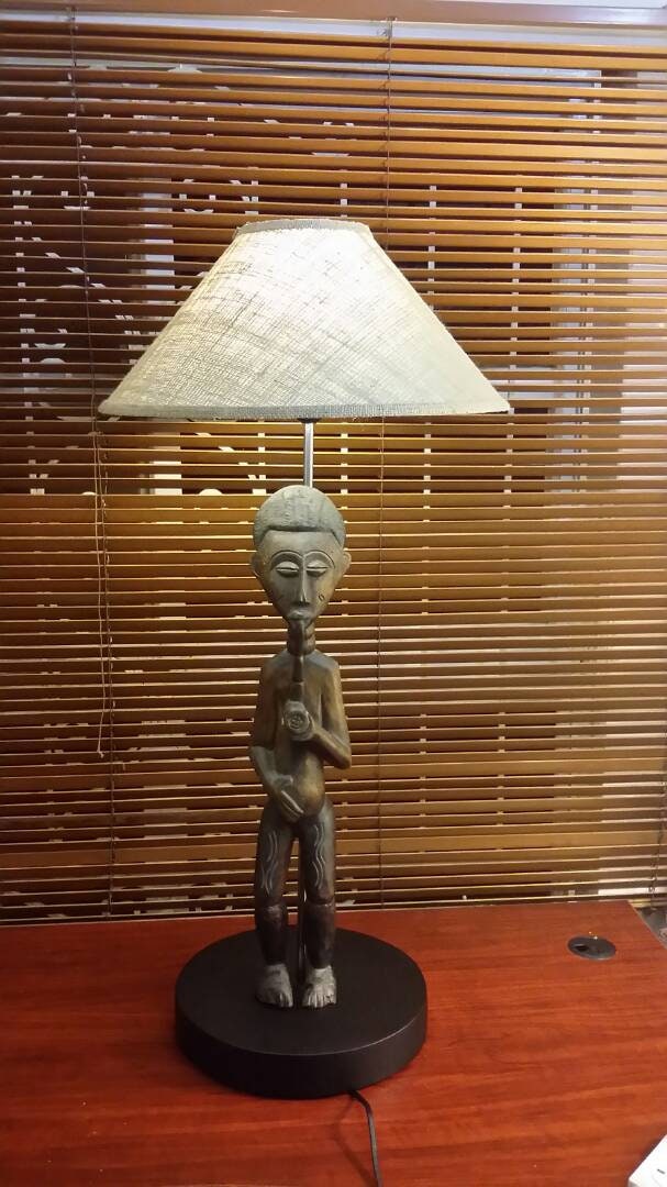 Handmade African Mask Themed Table Lamps - Etsy