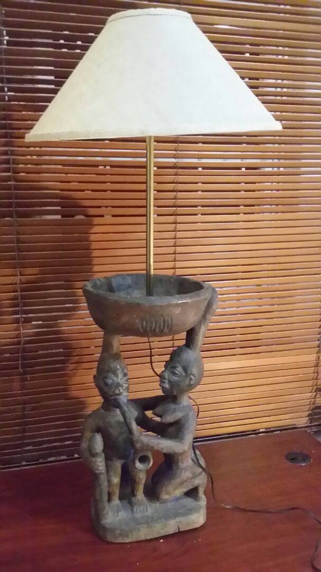 Handmade African Mask Themed Table Lamps - Etsy