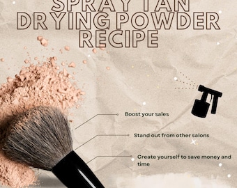 NEW * * DIY Spray Tan Drying Powder RECIPE - Etsy