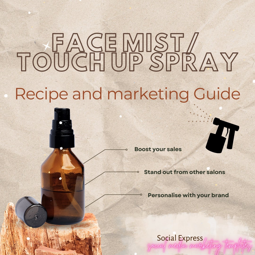 DIY Face Mist Recipe for Spray Tan Business, Tanning Mist Recipe, Spray ...