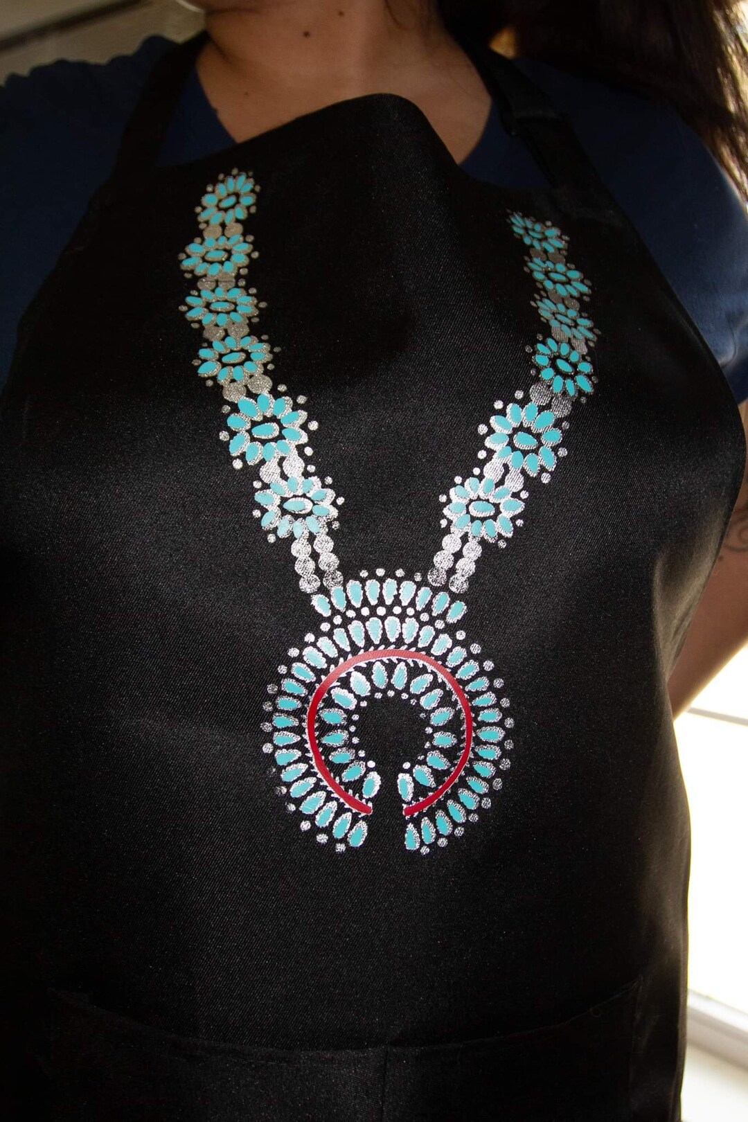 Squash Blossom Apron Navajo Custom Jewelry Apron - Etsy