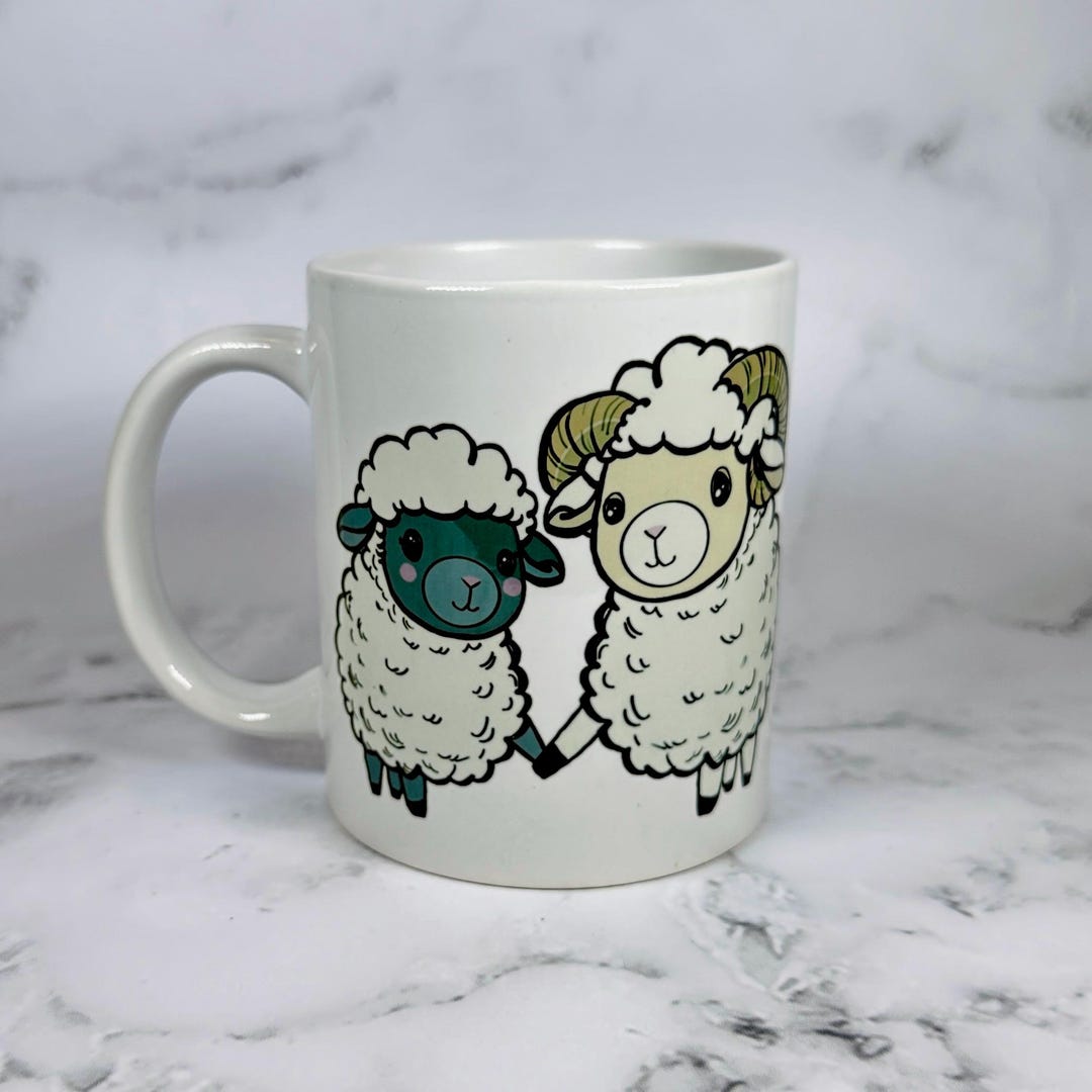 15 Oz Mugs | Sheep Couple | Ram | Ewe | Dibe | Dibé | - Etsy