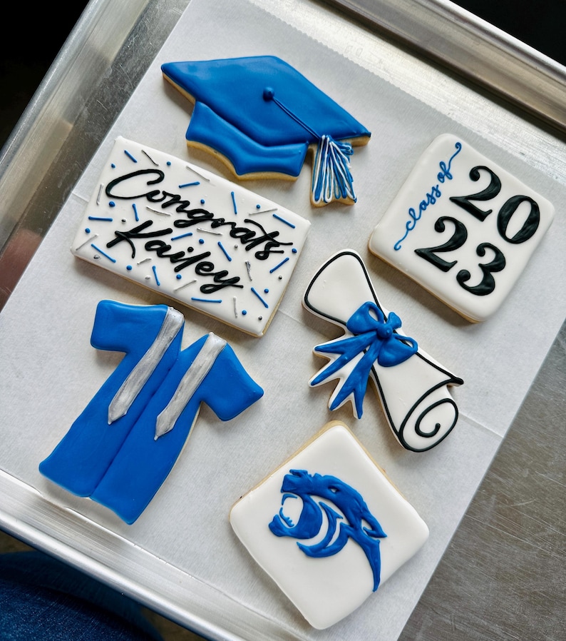 Graduation Sugar Cookies | 1 Dozen | Custom - Etsy