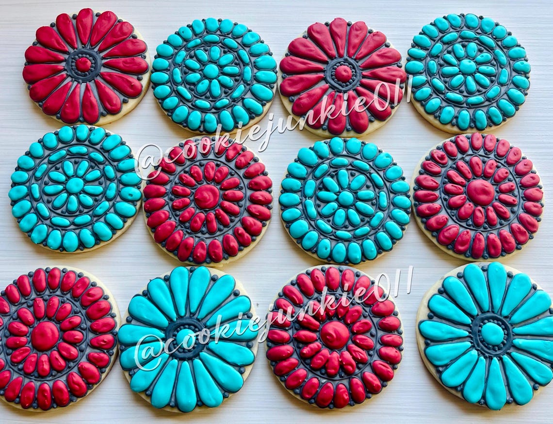 Navajo Basket With Jewelry Sugar Cookies | 1 Dozen | Vanilla Sugar ...