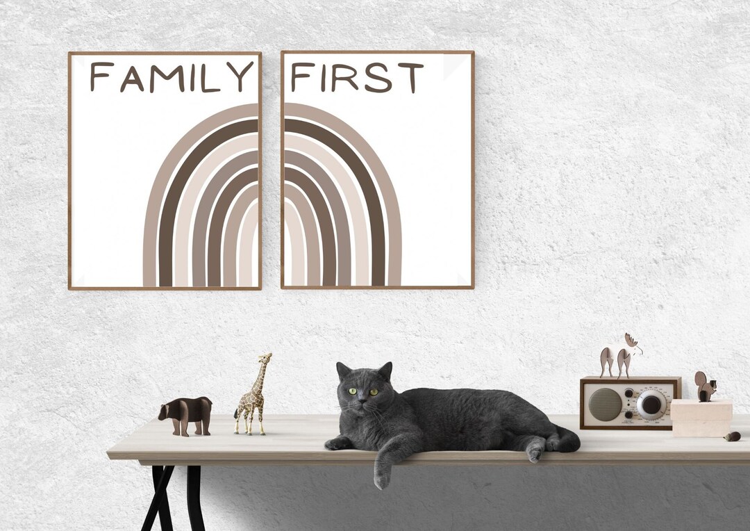 Family First Printable Wall Art | Instant Download Digital Wall Art DIY ...