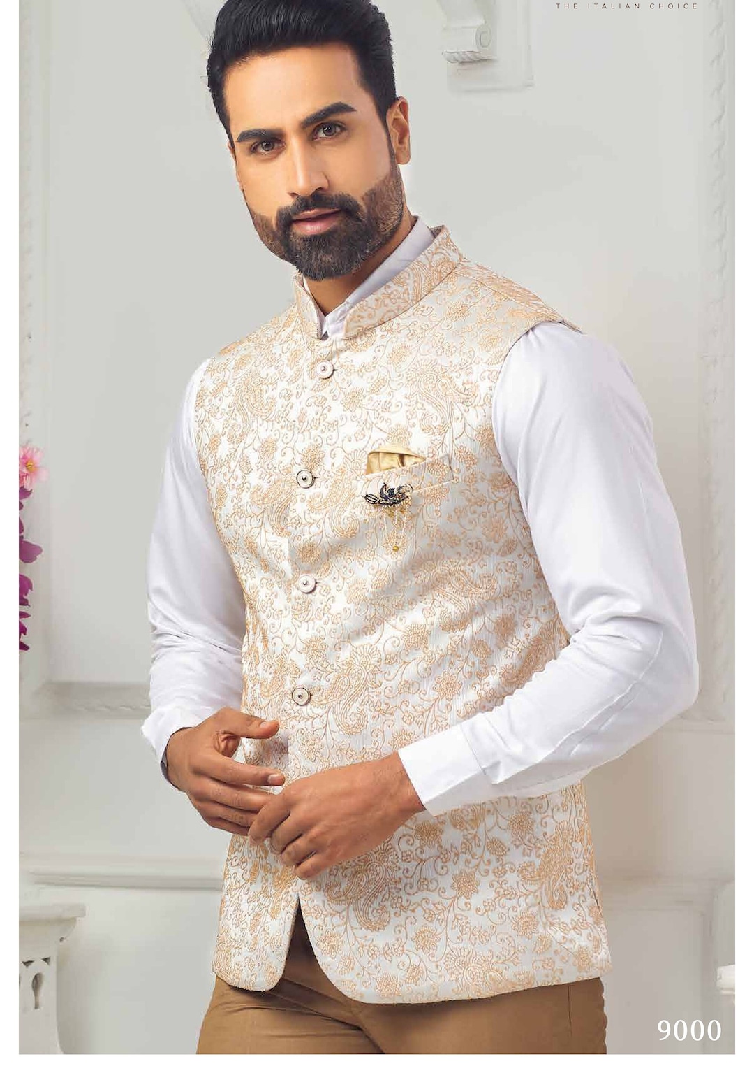 Nehru Jacket for Men, Beige Modi Jacket, Plain Nehru Jacket , Formal ...
