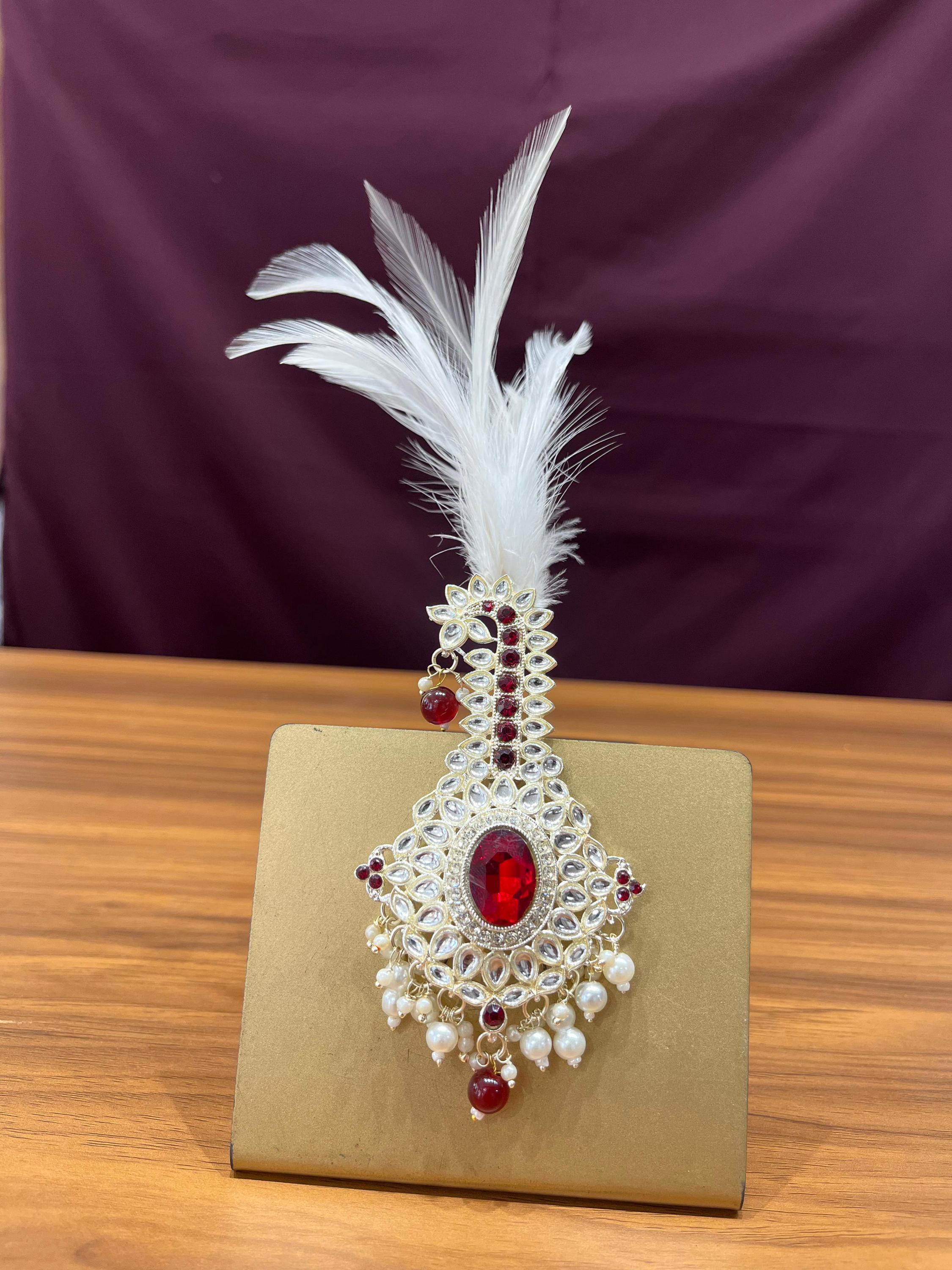 Groom Turban Kalangi Brooch, Kundan Indian Wedding Accessory - Etsy