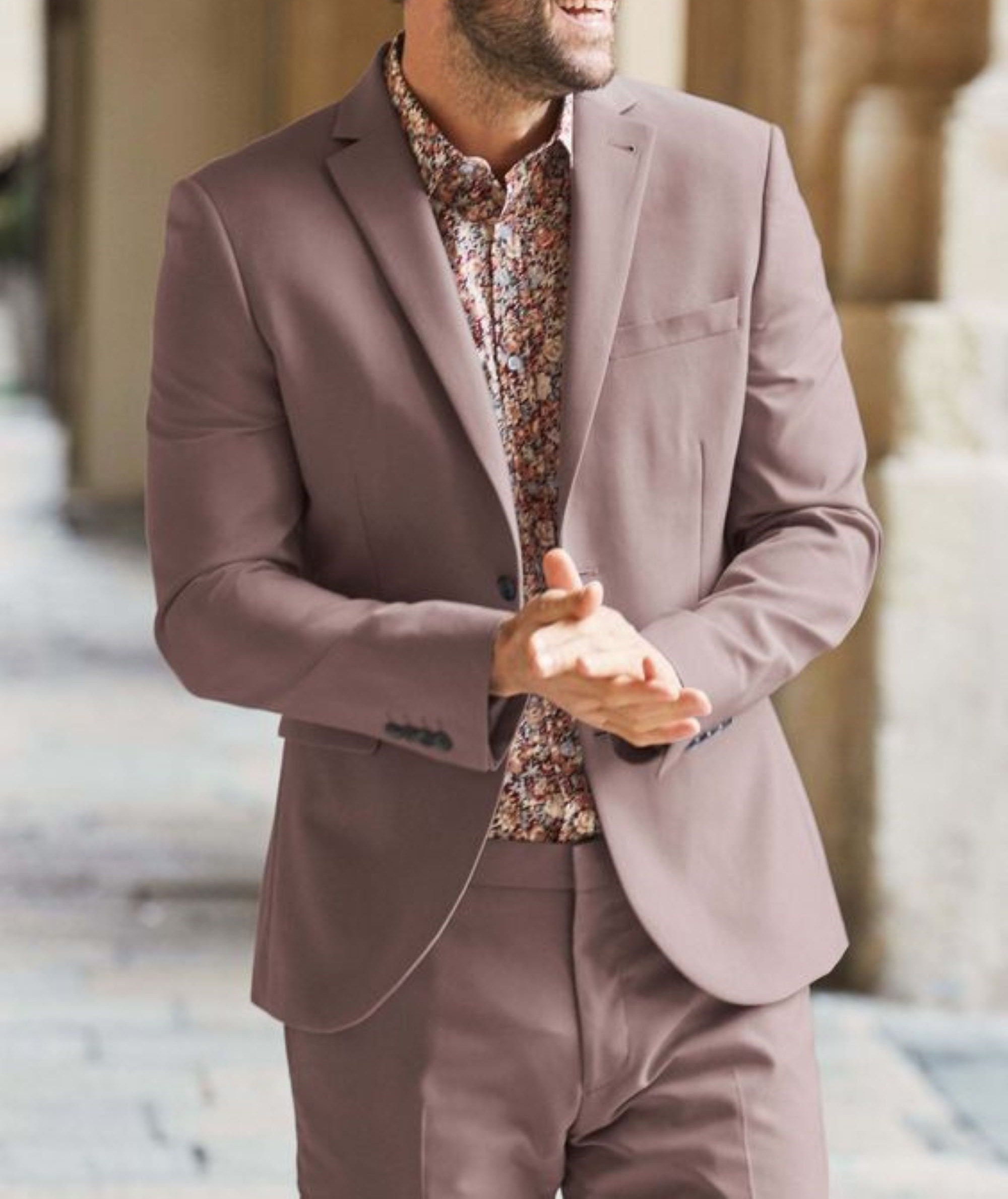 Dusty Rose Suit, Men Suits, 3 Piece Suits, 2 Button Suits, Dinner Suits ...