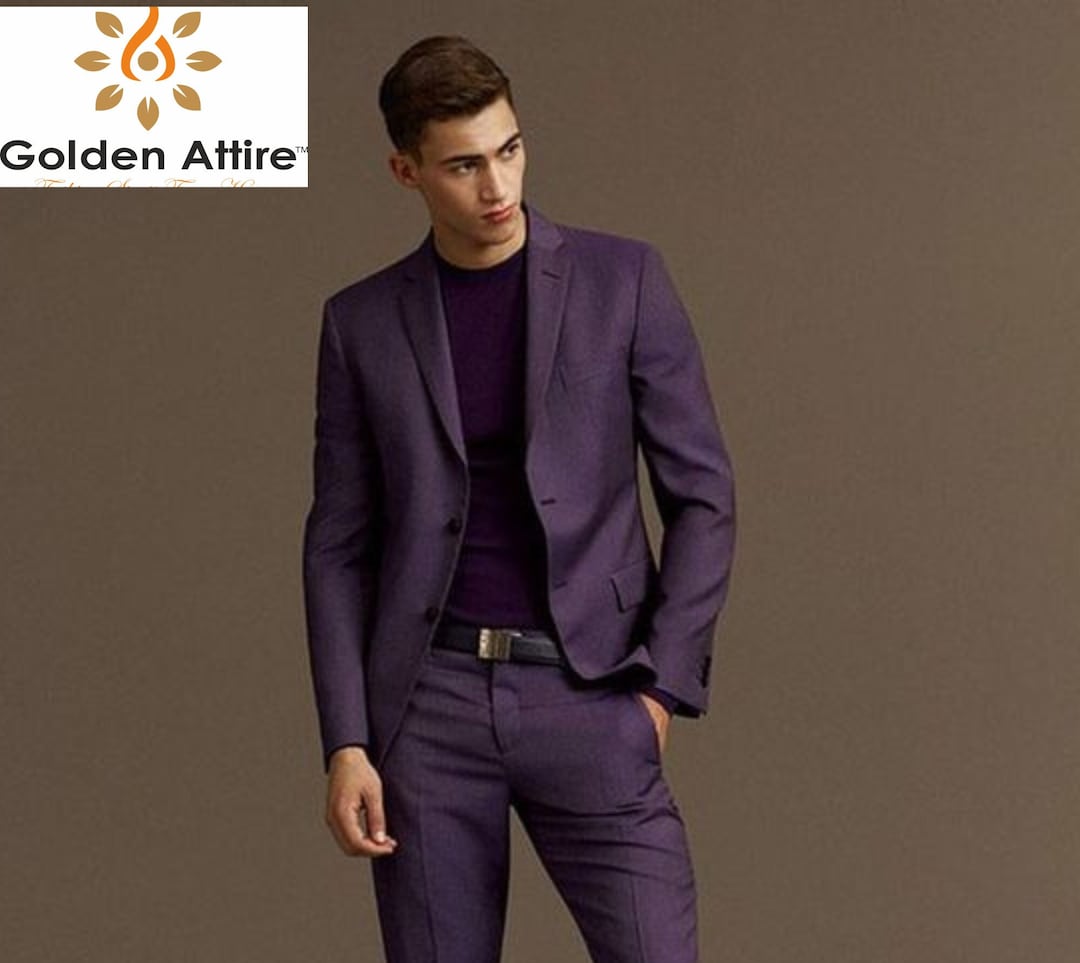 Purple Suit for Men, Luxury Stylish Premium Man Suit, Ethnic Wedding ...