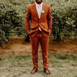 Rust Suit for Men, Luxury Stylish Look Premium Man Suit, Ethnic Wedding ...
