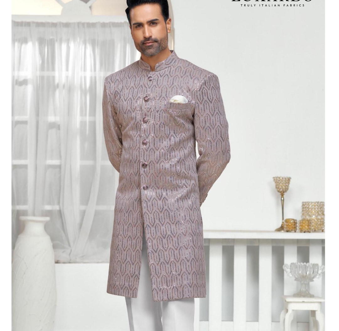 Elegant Sherwani for Groom, Sherwani, Wedding Sherwani, Premium ...