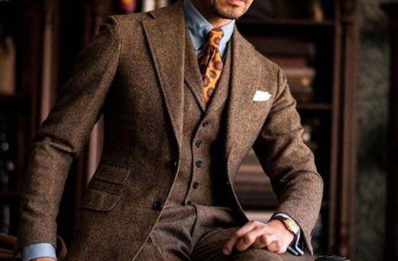 Stylish Rust Suit Men, Premium Luxury Man Suits, Ethnic Wedding Wear 3 ...