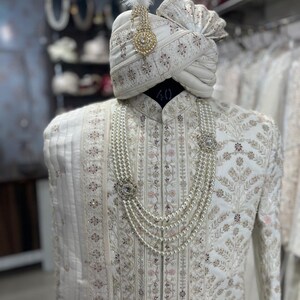 Groom Sherwani Set, Wedding Sherwani, Premium Sherwani, Groom Outfit ...