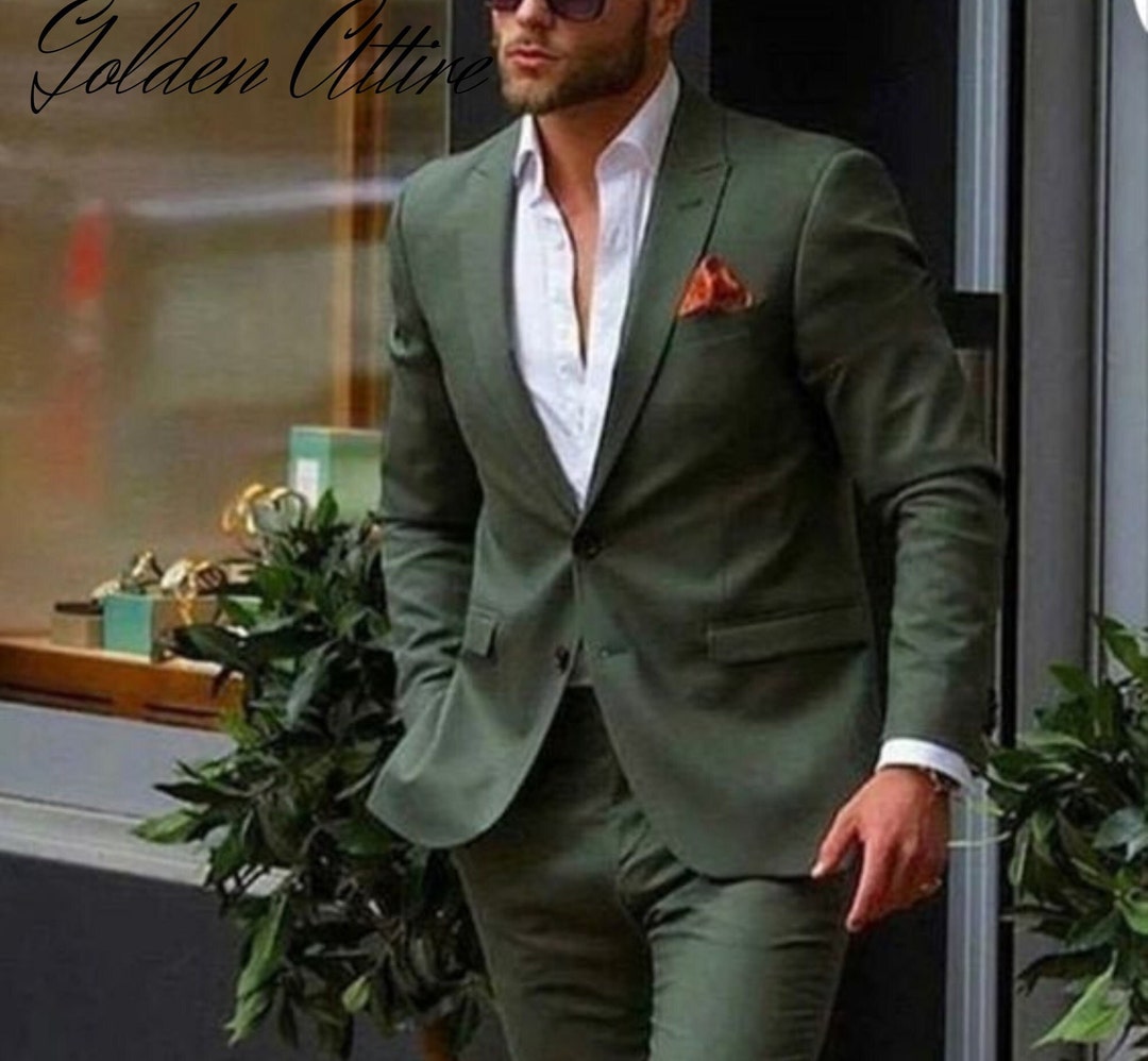 Suits for Men, Green Suits, Men Suits, 2 Piece Suit, 2 Button Suits ...