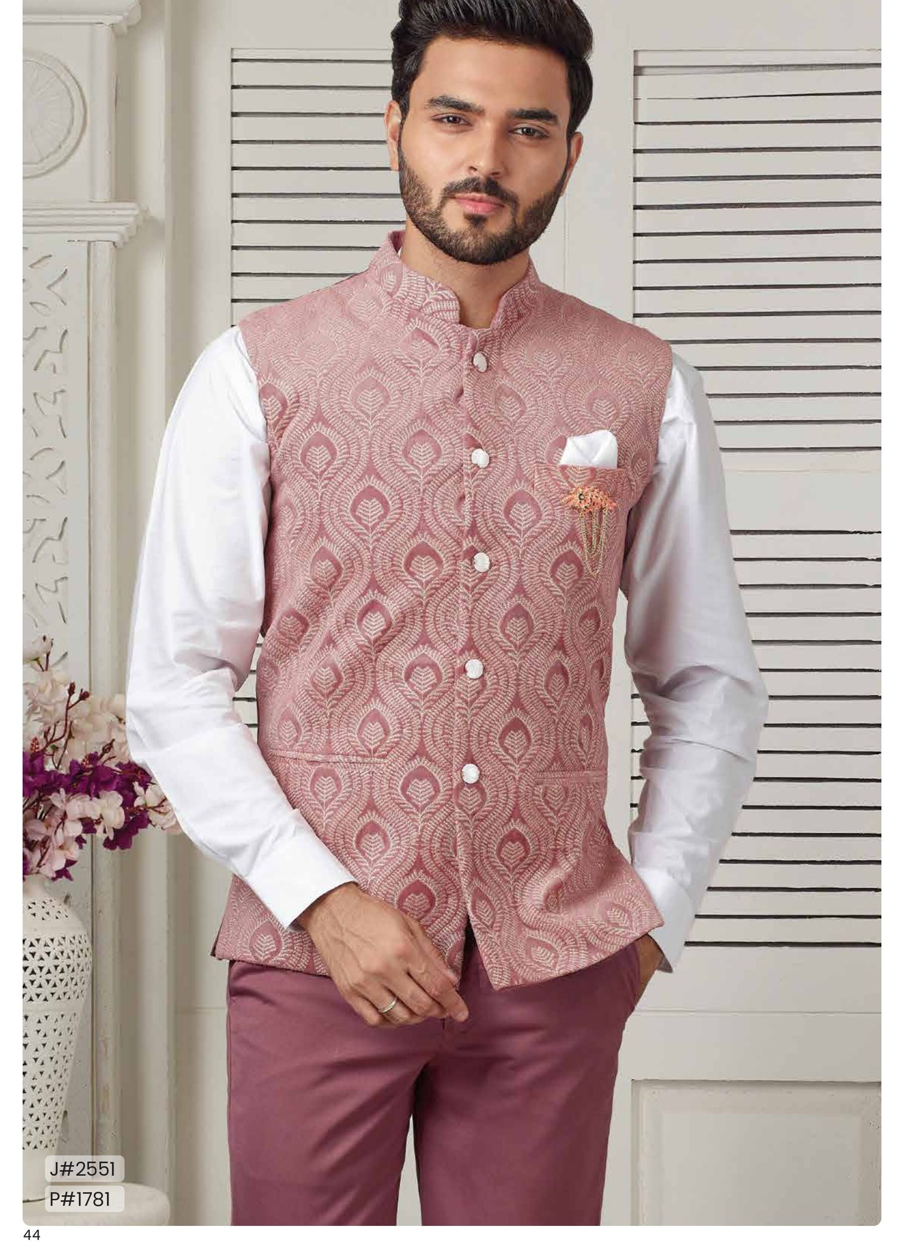 Sage Green Nehru Jacket for Men, Green Modi Jacket, Nehru Jacket For ...