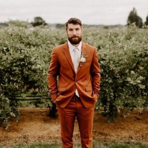 Rust Suit for Men Luxury Stylish Look Premium Man Suit - Etsy