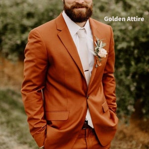 Rust Suit for Men, Luxury Stylish Look Premium Man Suit, Ethnic Wedding ...