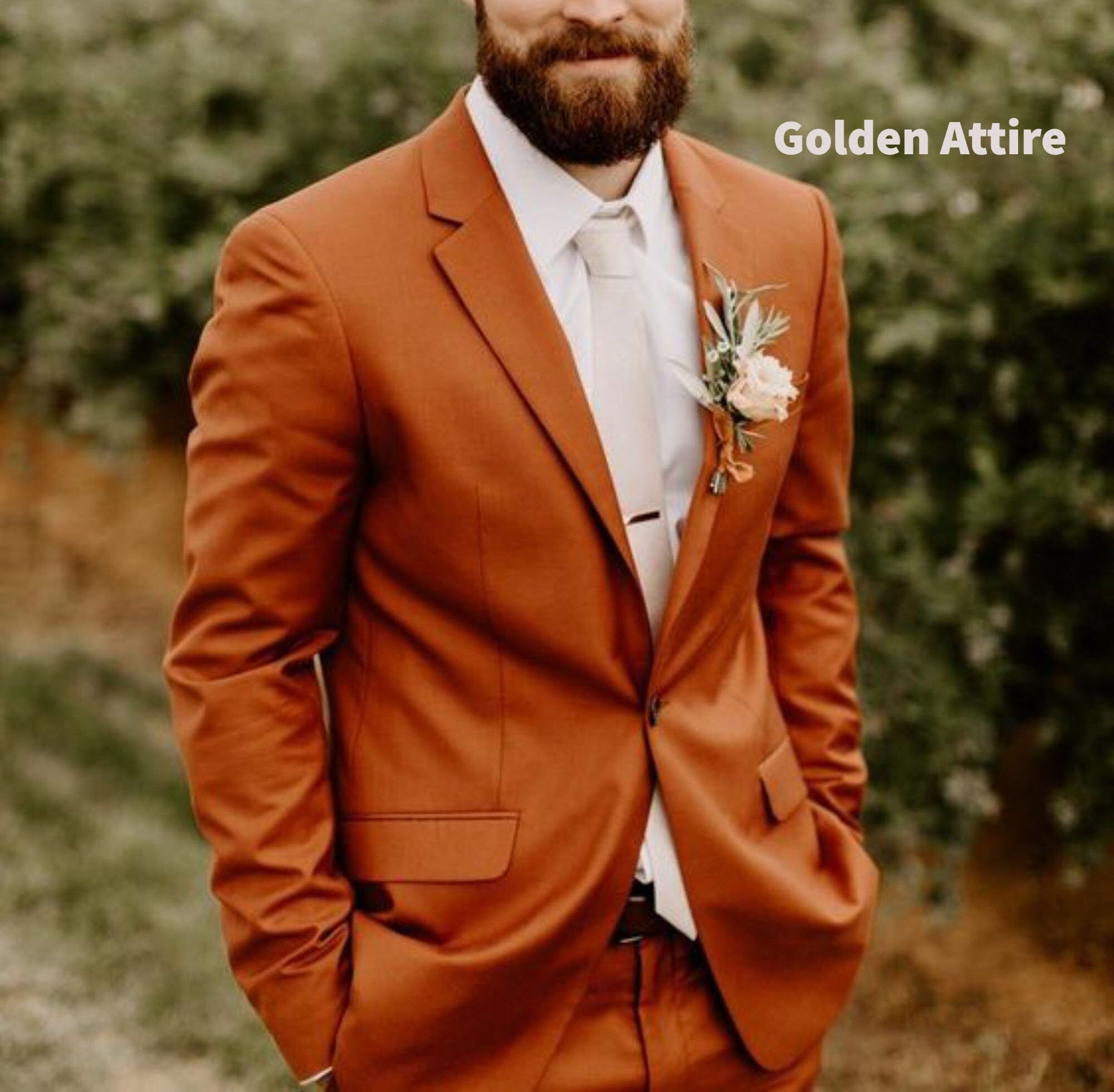 Rust Suit for Men Luxury Stylish Look Premium Man Suit - Etsy