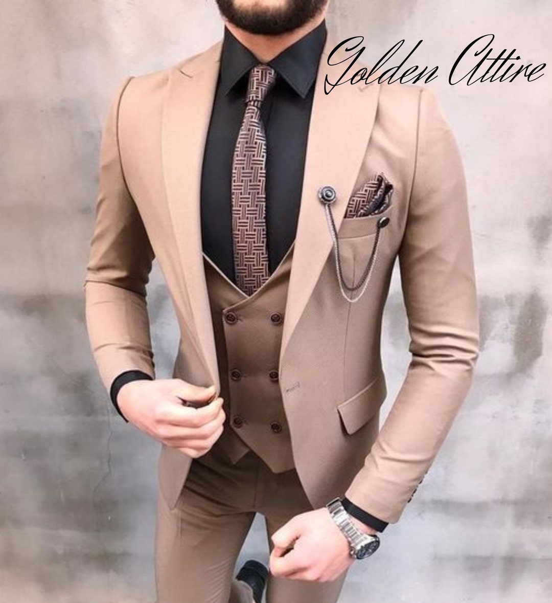 Suits for Men, Dusty Rose Suit, Men Suits 3 Piece Suits, 1 Button Suits ...