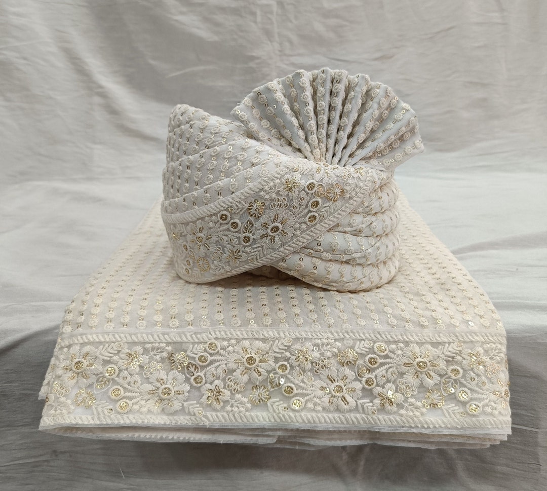 Turban & Shawl Set for Groom, Turban for Groom, Wedding Safa Groom ...