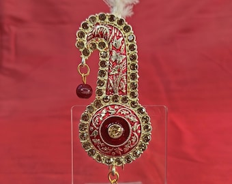 Groom Turban Kalangi Brooch, Kundan Indian Wedding Accessory - Etsy
