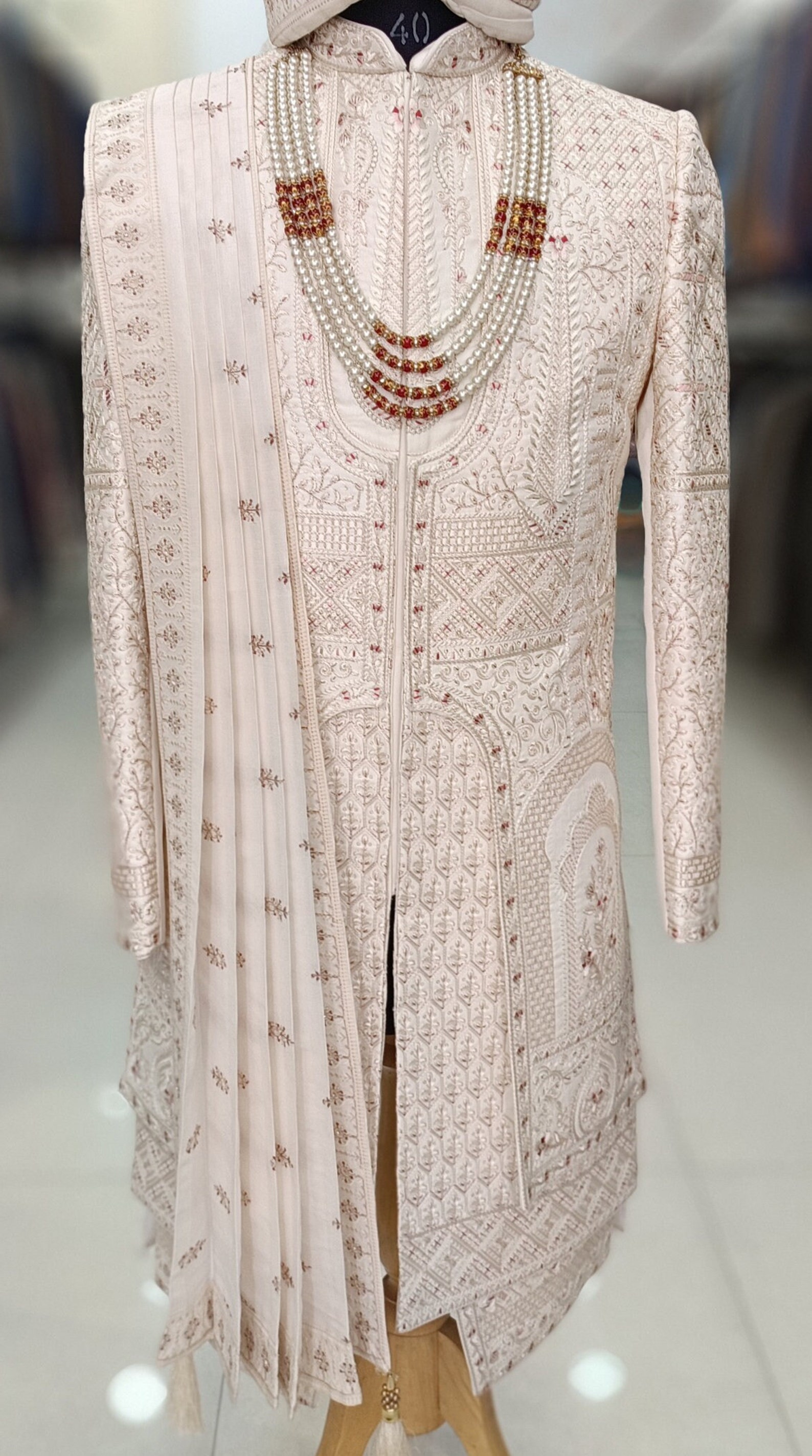 Thread Embroidered Indian Wedding Sherwani: Groom Outfit - Etsy