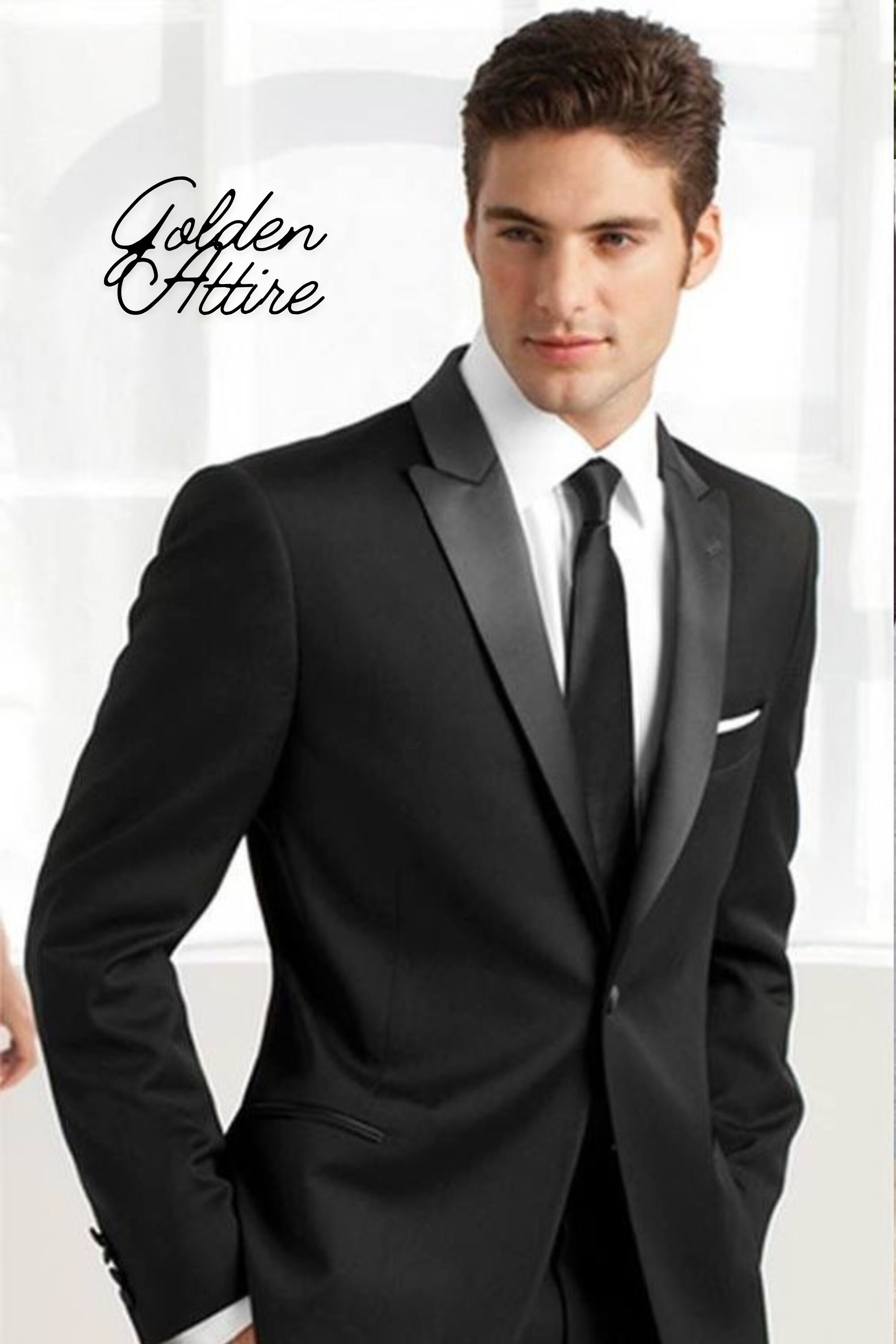Suit for Men, Black Suit, Men Suit, 3 Piece Suit, Slim Fit Suit, One ...