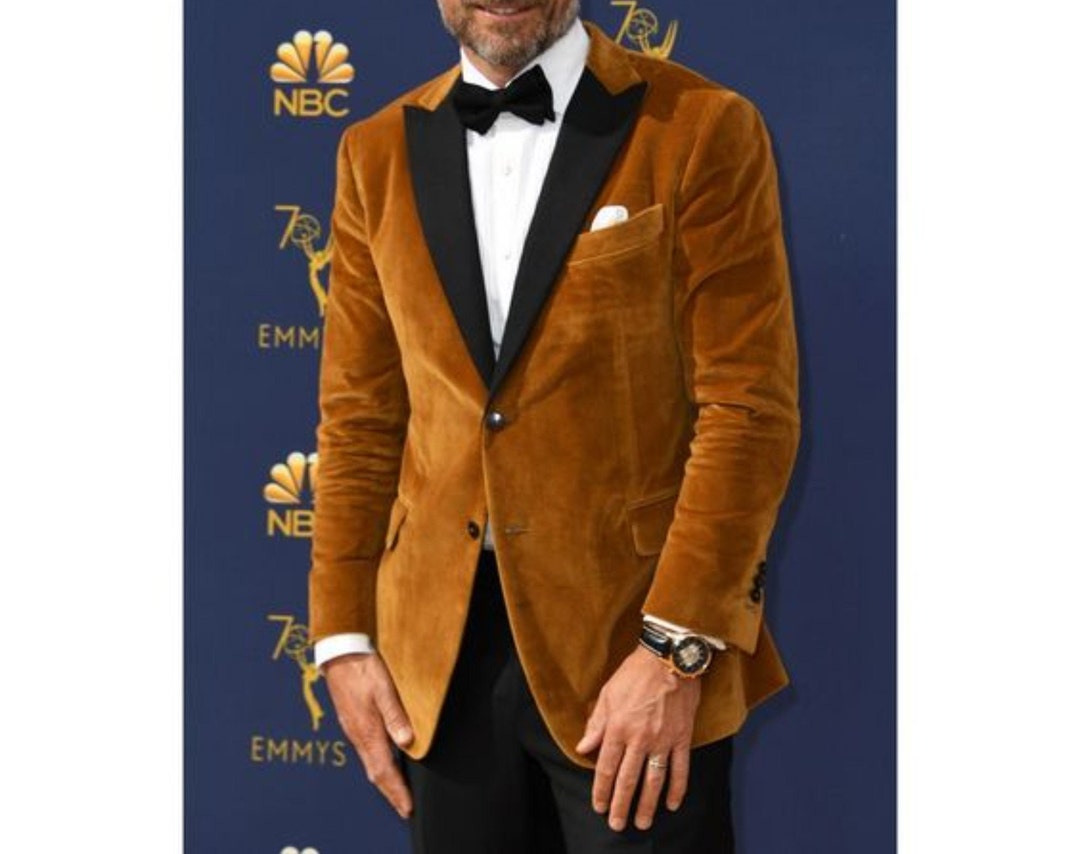Blazer for Men Breasted Smoking Jacket Gold Velvet Smoking - Etsy