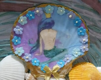 Mermaid Decoupage Shells - Etsy