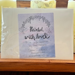 Pastel Flowers Keepsake Greeting Card/horizontal (5" X 7") - Etsy