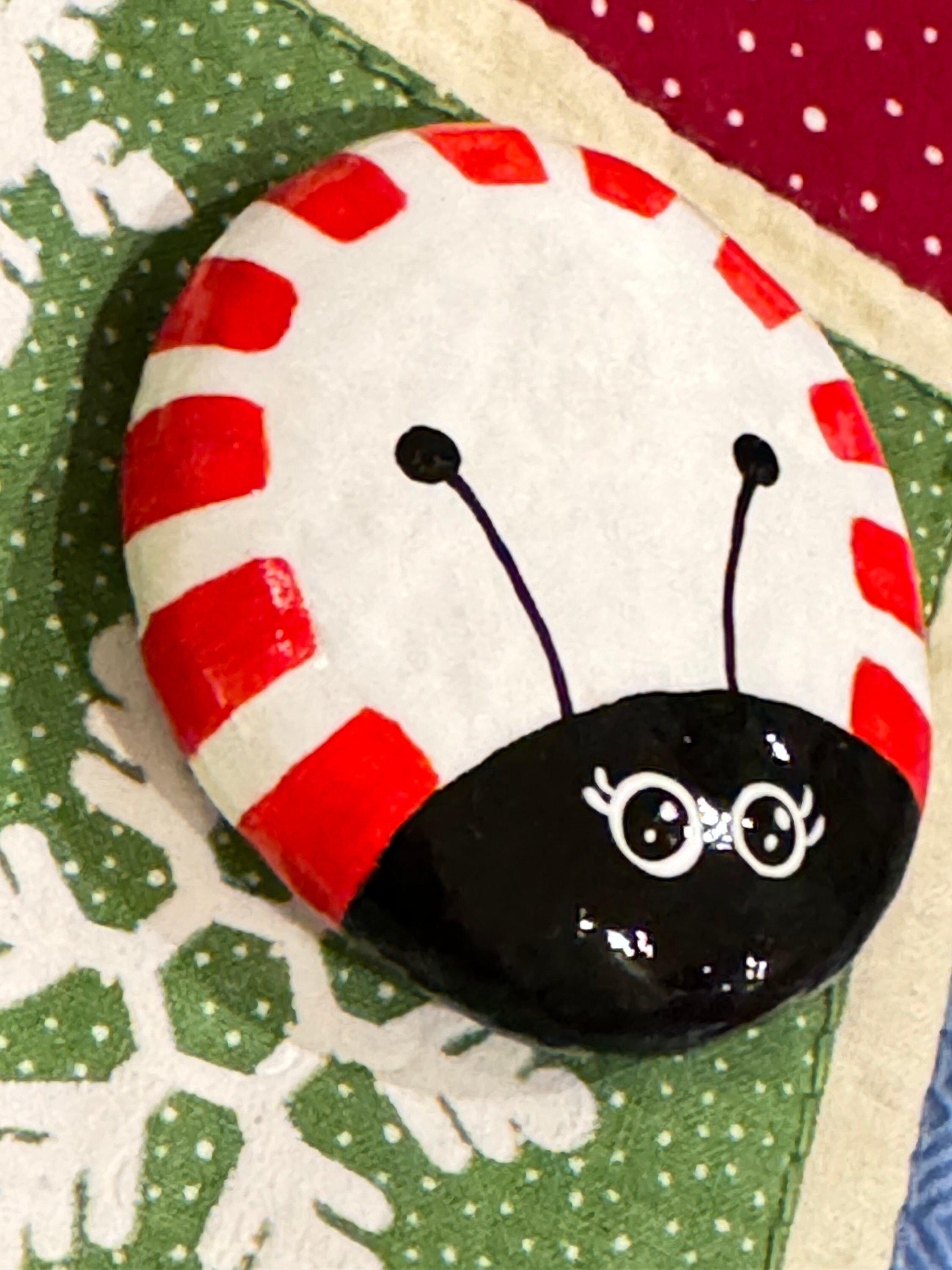 Classic Peppermint Candy Ladybug #2 - Etsy