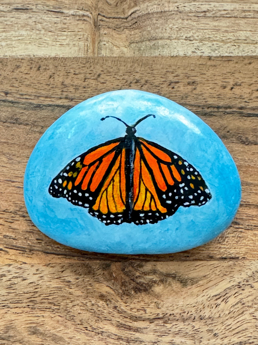 Small Monarch Butterfly With Light Blue Background - Etsy