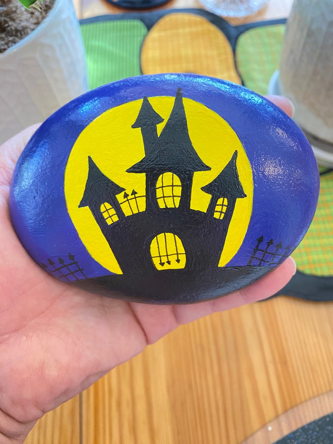 Haunted House Rock - Etsy