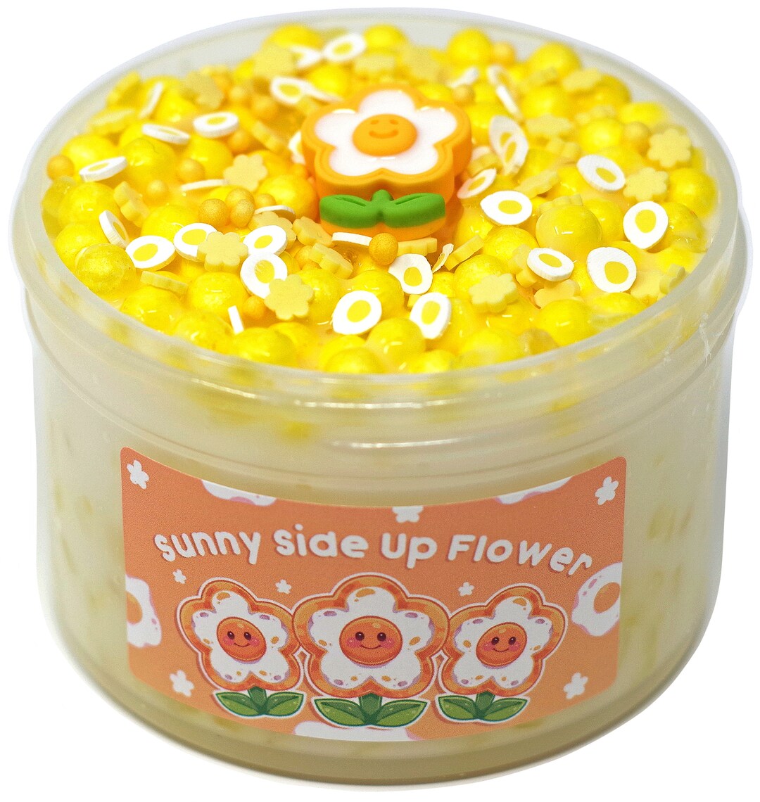 Sunny Side up Flower Crunchy Scented Satisfying Multi Texture Yellow ...