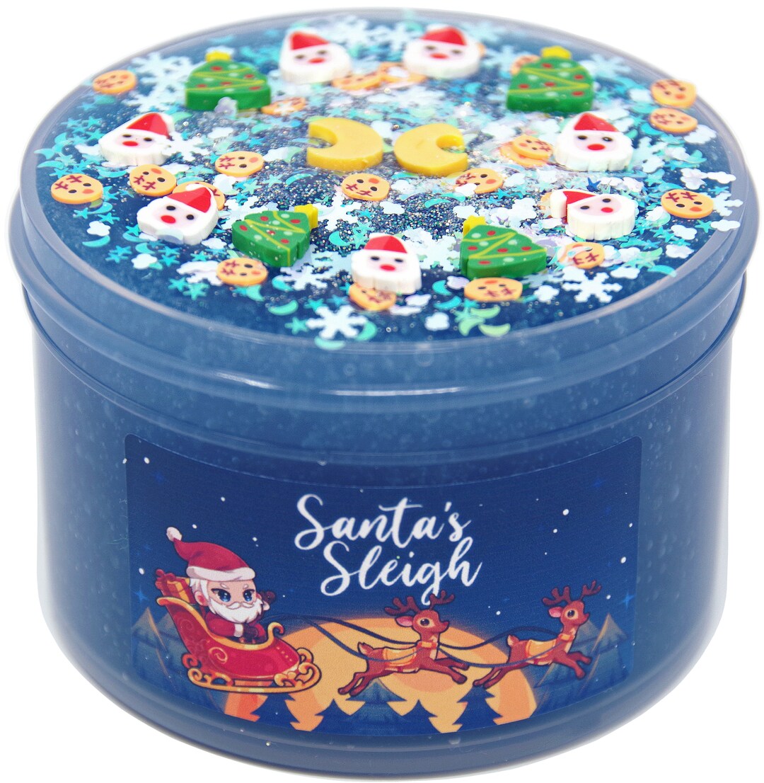 Santa's Sleigh Scented Jelly Blue Festive Christmas Holiday Themed ...