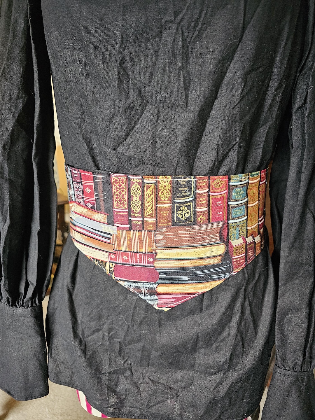 LIBER- Book Tie on Waist Belt One Size Plus Unisex Mens Womens Lesbian ...