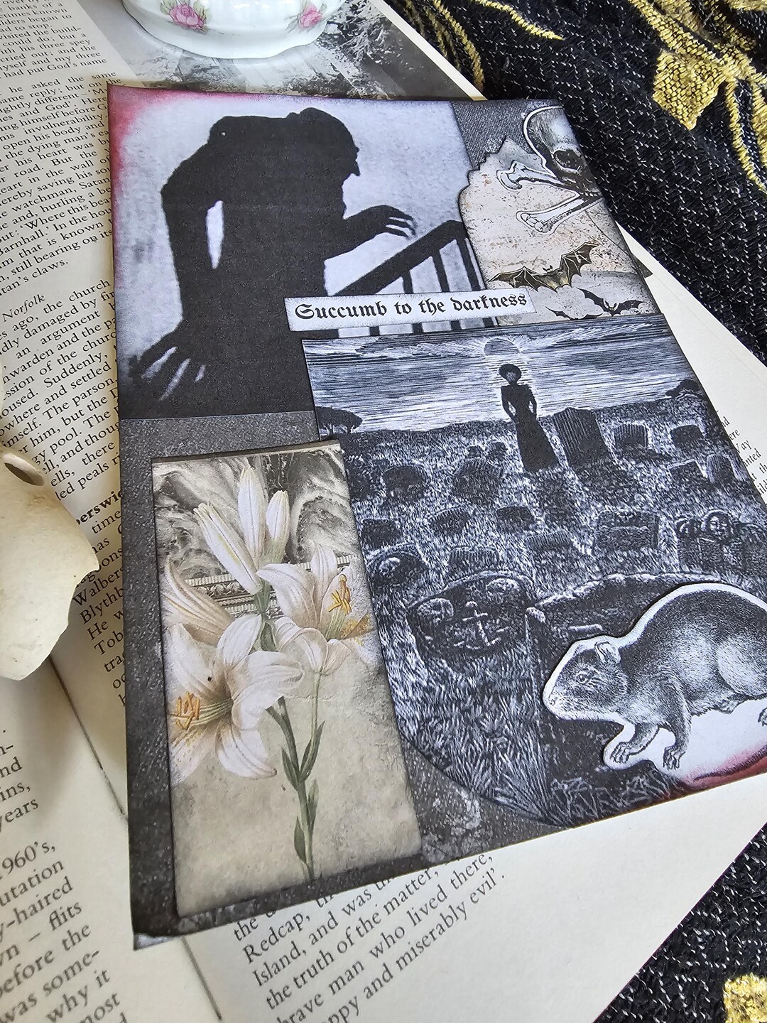 Nosferatu Gothic Greetings Card Blank Inside Wedding Love Romantic ...