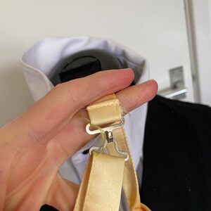 Lemon Yellow Self Tie Cravat Neck Ascot Wedding Regency Victorian ...