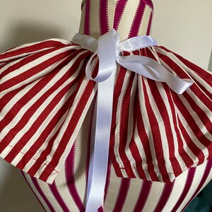 Penny RED Tie on Ruff One Size Plus Unisex Mens Womens Choker Collar ...