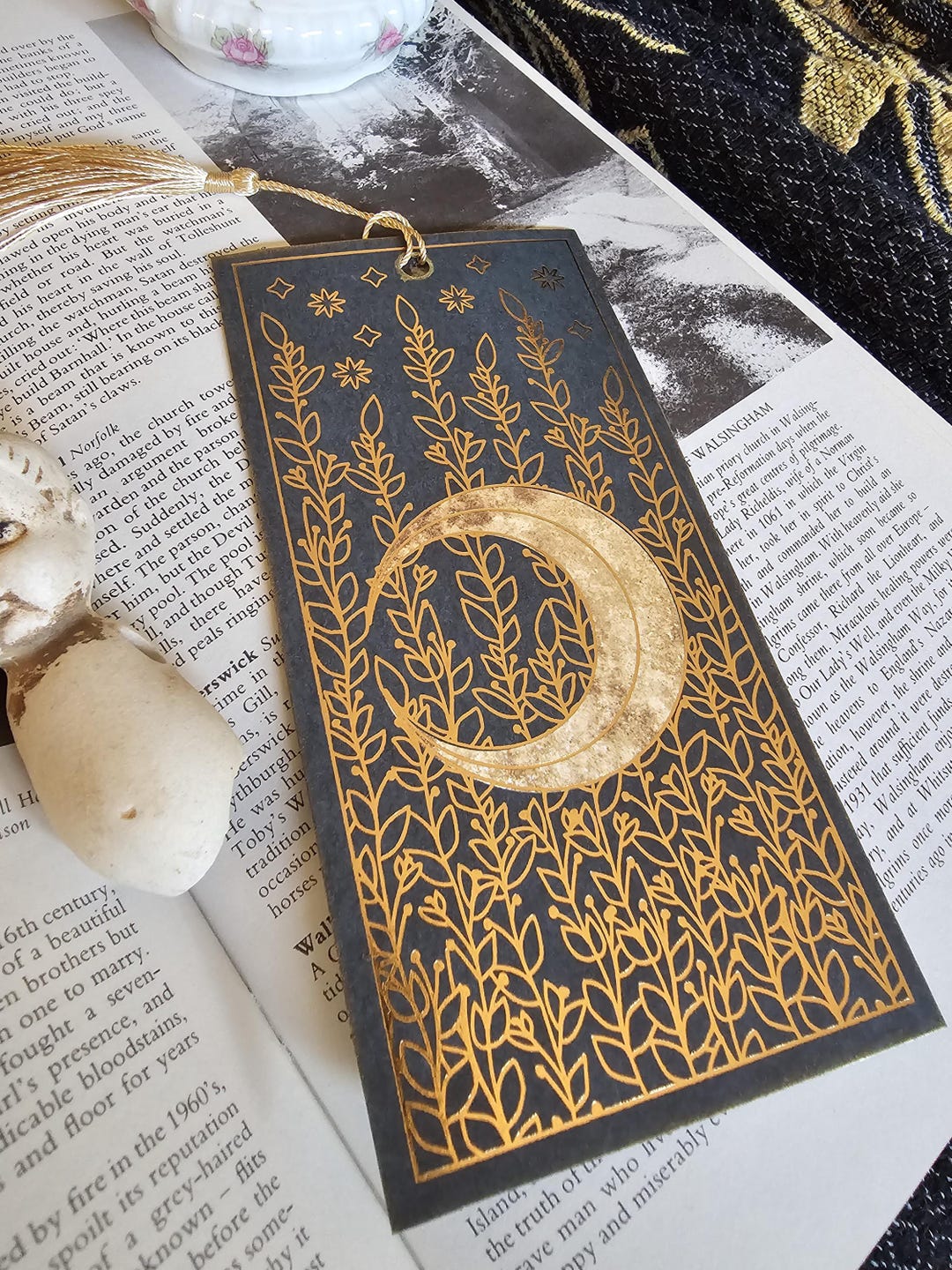 LUNA- Moon Zodiac Bookmark Magic Whimsy Celestial Gothic Goth Halloween ...