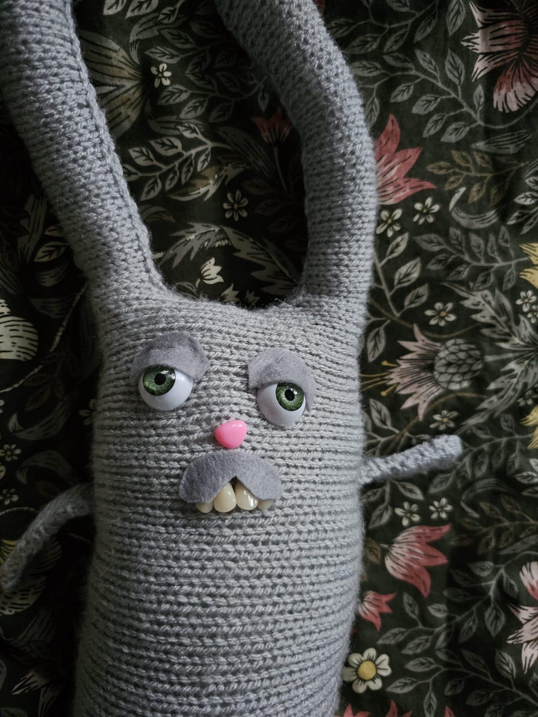 Lilith the Rabbit Weird Knitted Plushie Animal Bunny Pastel Ugly Too ...