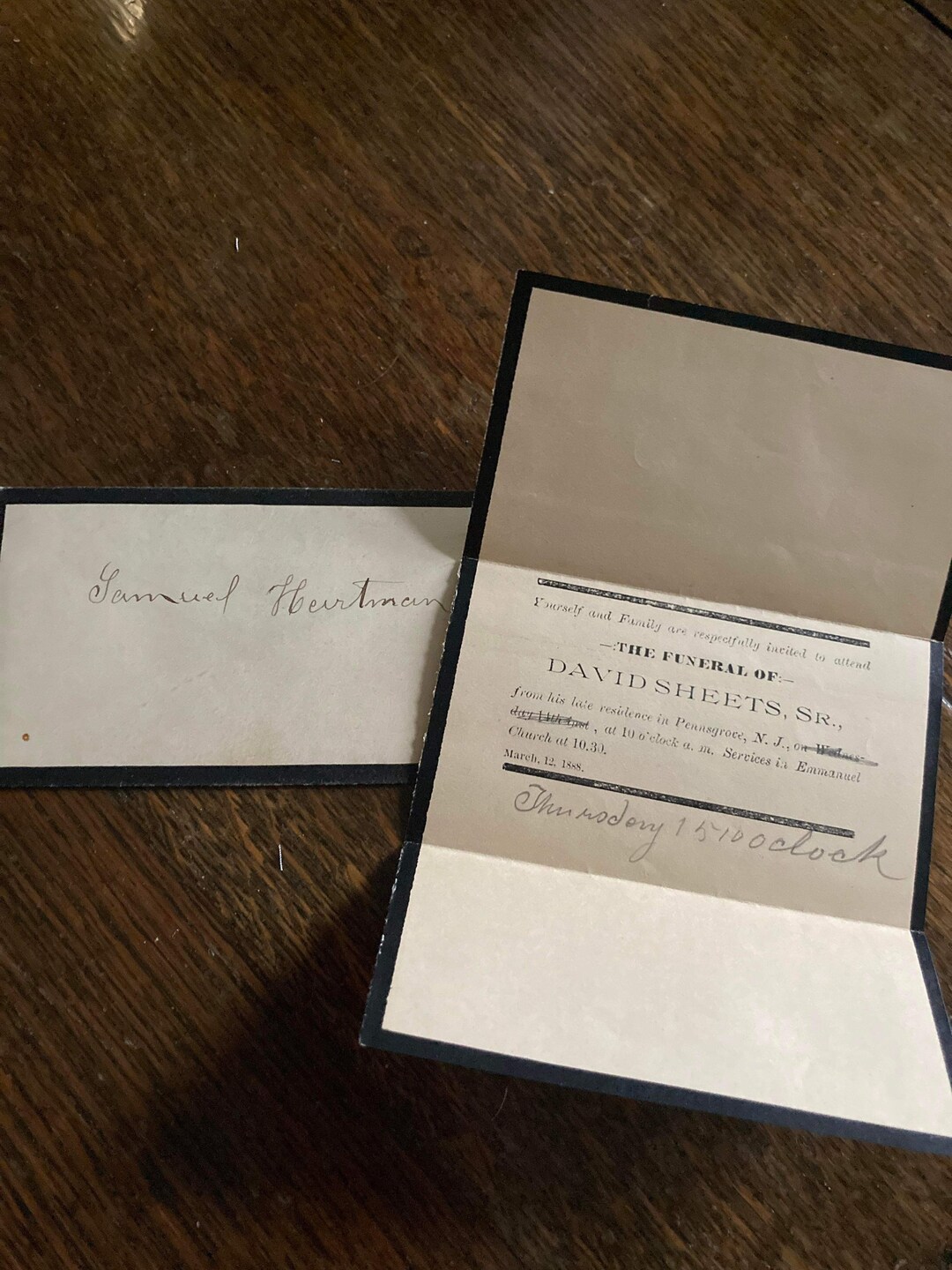 Victorian Funeral Invite David Sheets Mourning Death Morbid Cabinet of ...