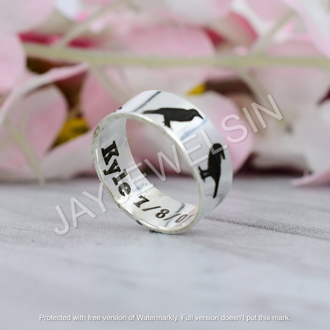 Crow Ring, 925 Sterling Silver Ring, Personalized Ring, Animal Jewelry ...